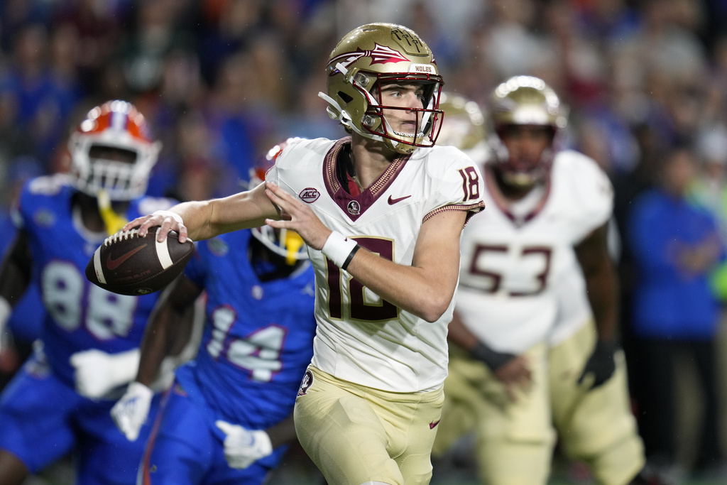 No. 4 Florida State QB Rodemaker a game-time decision vs No. 15 ...