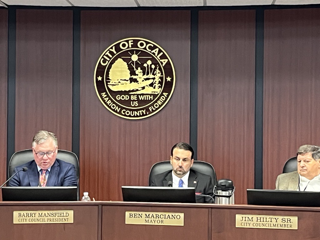 Ben Marciano sworn in as Ocala’s mayor, revs up crowd with remarks ...