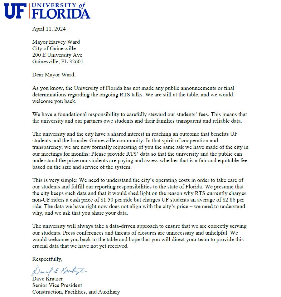 UF and Gainesville negotiations over new bus contract appear to be ...