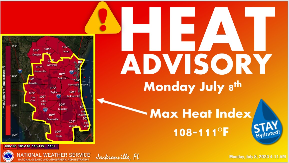 HEAT ADVISORY: Brutal, blistering temps blanket North Central Florida - 352today