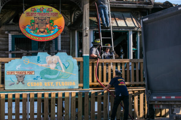 PHOTOS & VIDEO: Firefighters address remaining hot spots at Cedar Key ...