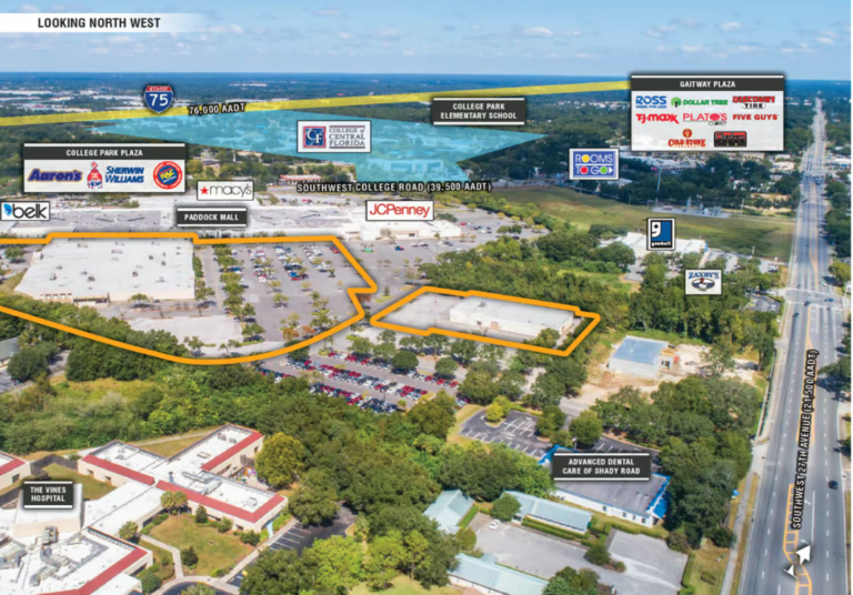 The old Sears store at Ocala’s Paddock Mall being redeveloped into an ...