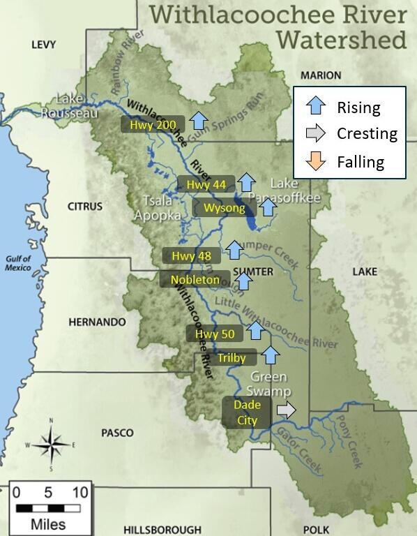 Withlacoochee River flooding reaches historic levels in Citrus County ...