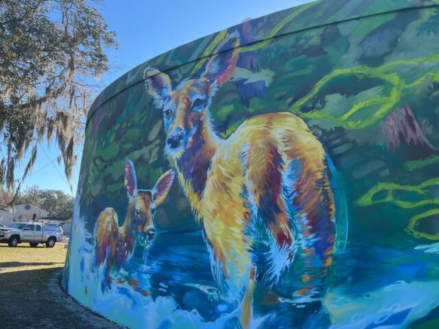 Stunning mural transforms Ocala’s water tank into a celebration of nature - 352today