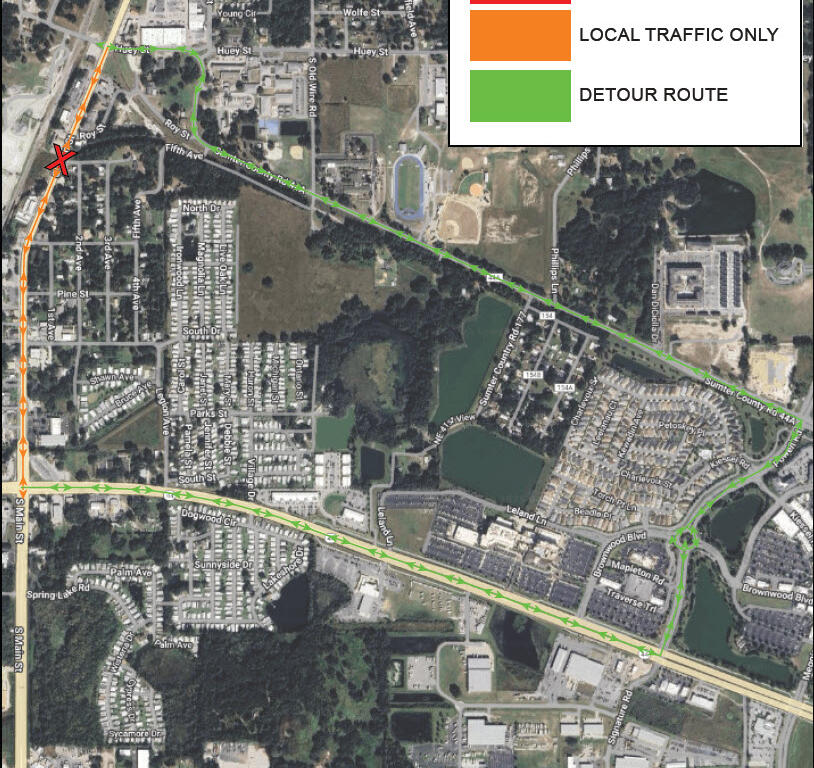 Temporary closure of U.S. 301 in Wildwood could impact travel plans ...