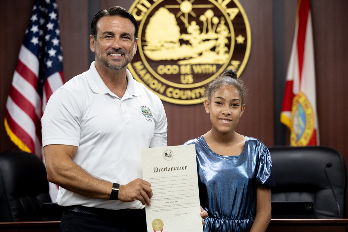 Isabella Fipps serves as Ocala’s honorary mayor for a day - 352today