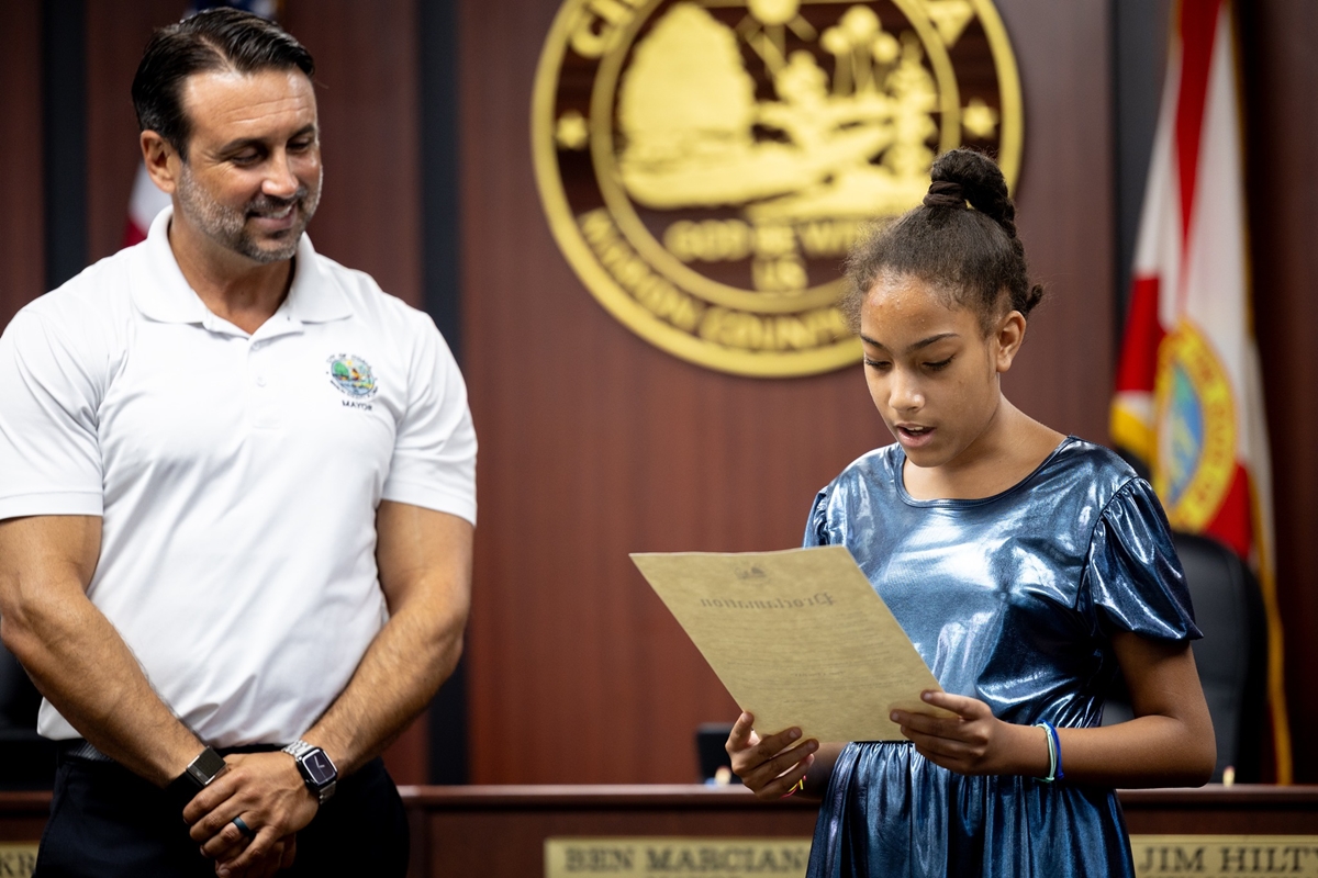 Isabella Fipps serves as Ocala’s honorary mayor for a day - 352today